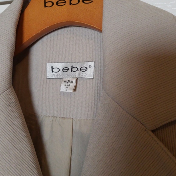 bebe | Jackets & Coats | Bebe Long Tan Blazer | Poshmark